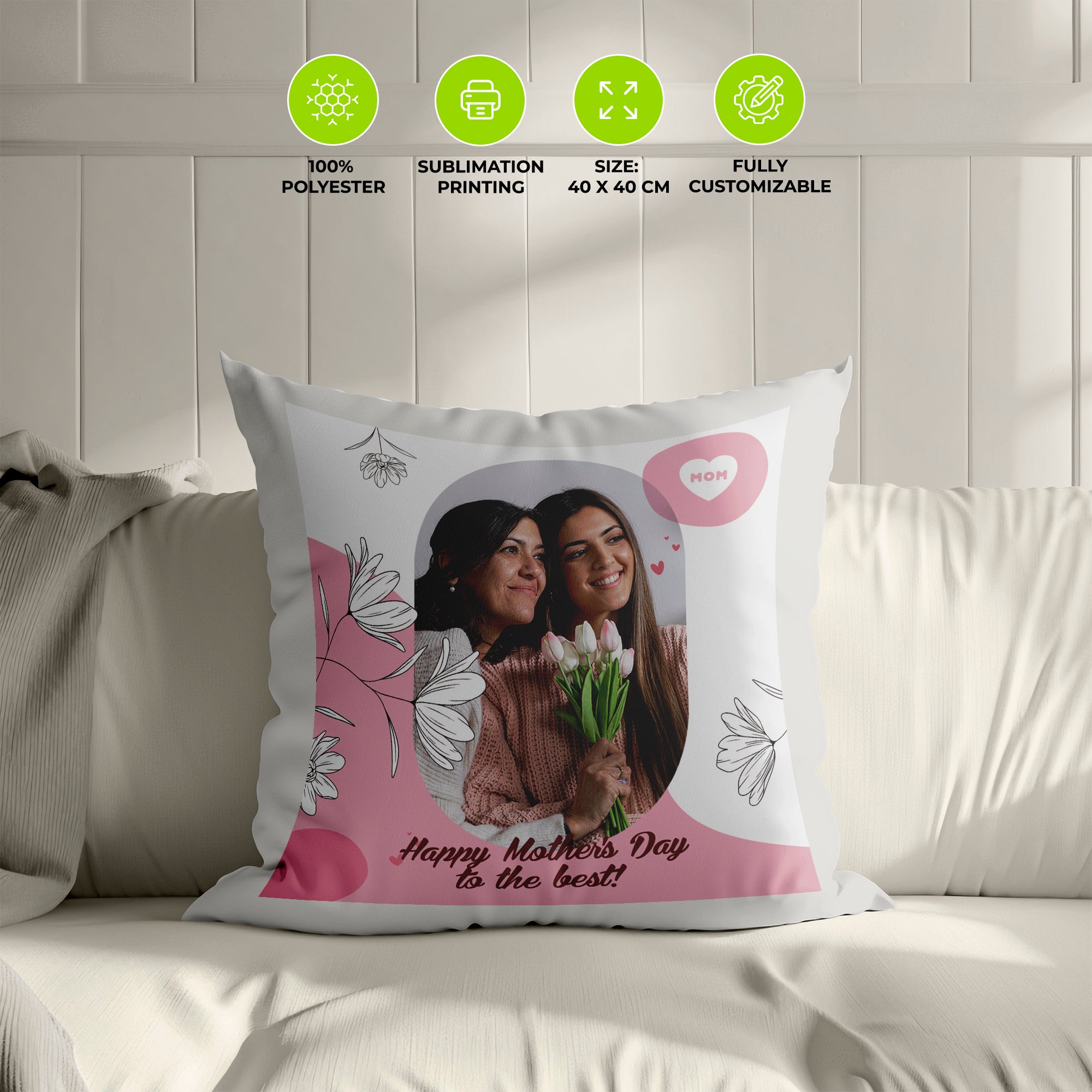 Customizable Sublimation Pillow – Gifto Graphics