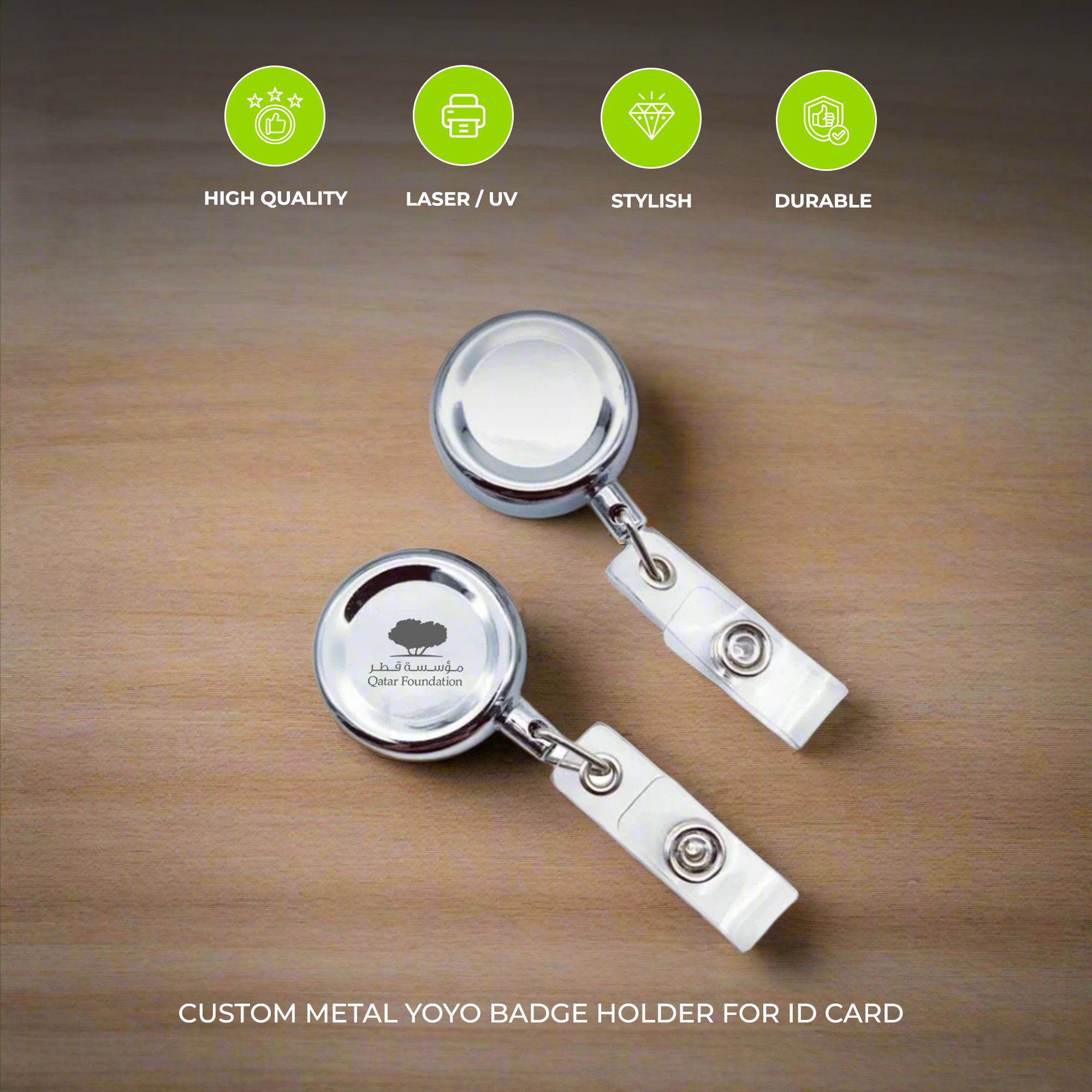 Custom Metal Yoyo Badge Holder for ID Card – Gifto Graphics