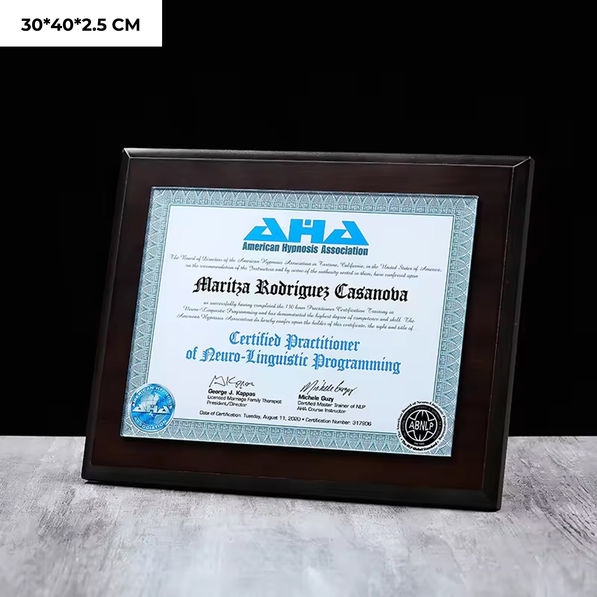 Personalized Wooden Recognition Plaque – Gifto Graphics