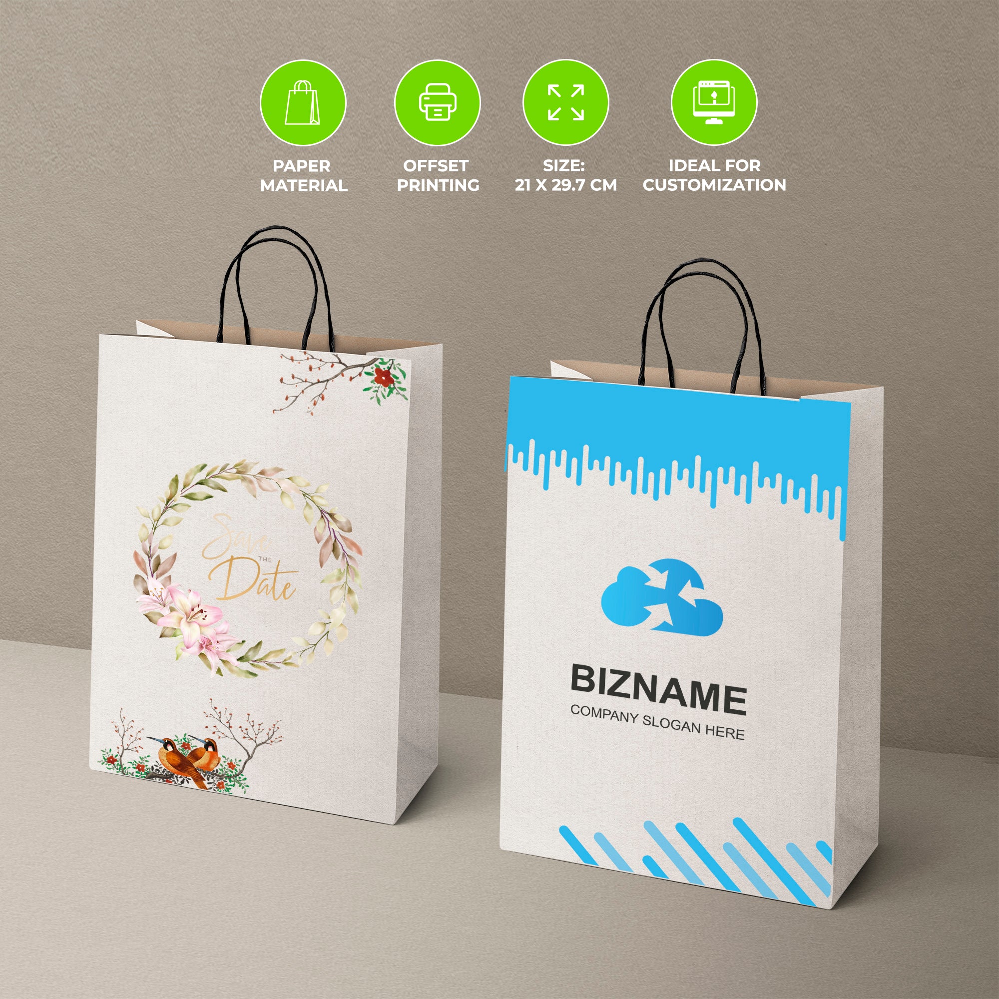 Customized Paper Bags – Gifto Graphics