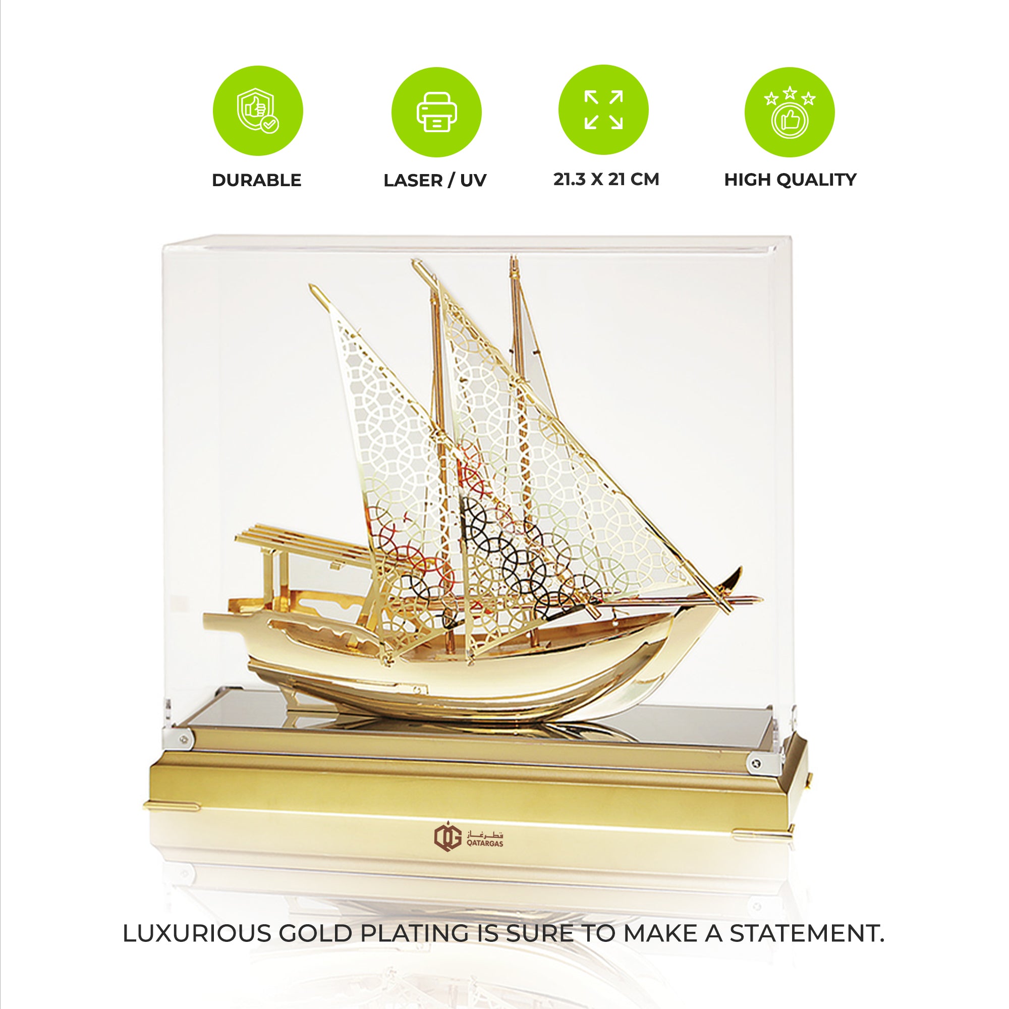 High Quality Qatar Tradition Boat (Dhow) Model – Gifto Graphics