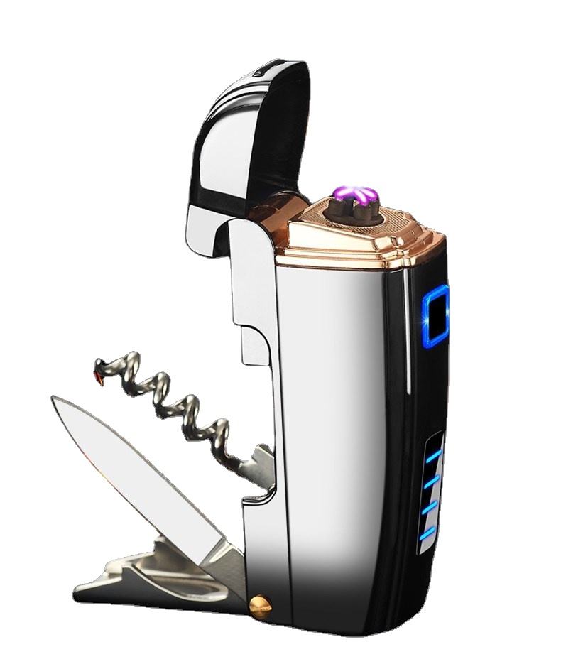 High quality Multifunction Dual Arc Lighter Electric Rechargeable Ciga ...