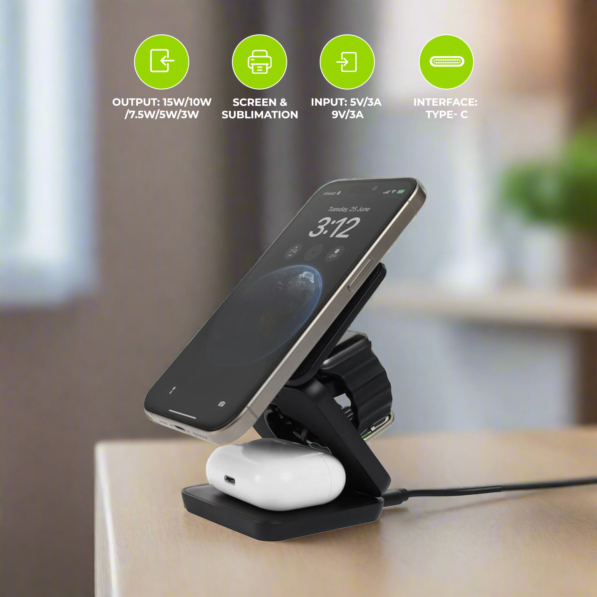 Multifunctional Magnetic Wireless Charger – Gifto Graphics