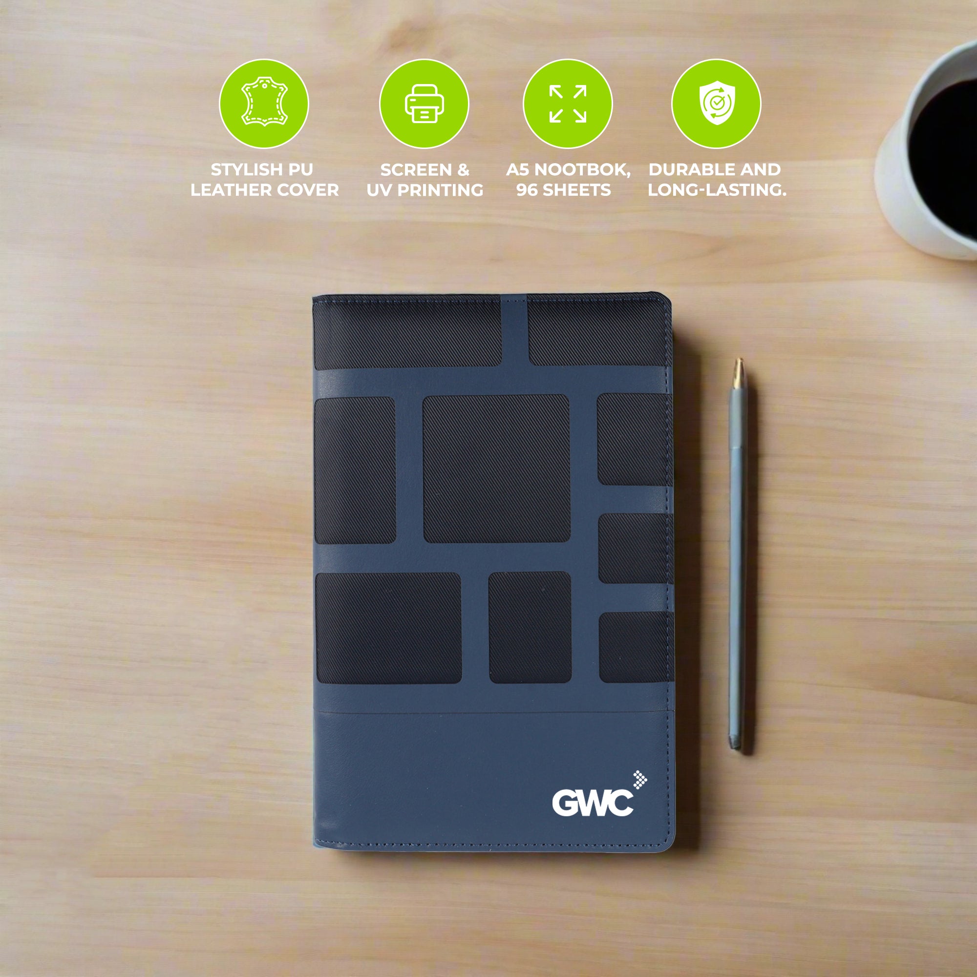 PU Leather Notebook – Gifto Graphics