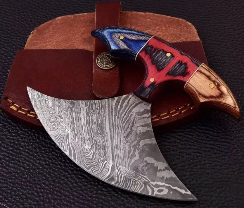 Damascus Push Knife – Gifto Graphics